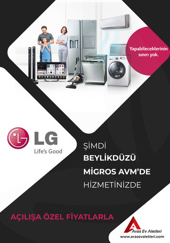 LG Brand Shop - Aras Ev Aletleri Beylikdüzü Migros Avm, elektronik eşya ...