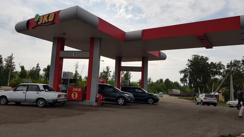 Benzin istasyonu Eko, Saratovskaya oblastı, foto