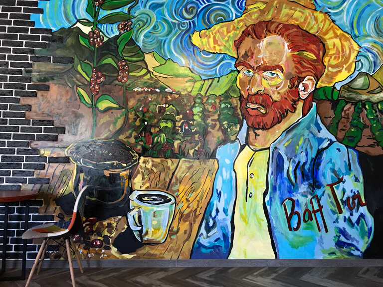 Kahve dükkanları Ван Гог, Surgut, foto