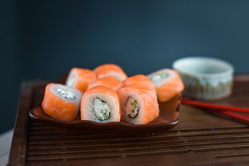 Suşi restoranı Первый вкусный, Krasnoyarski krayı, foto