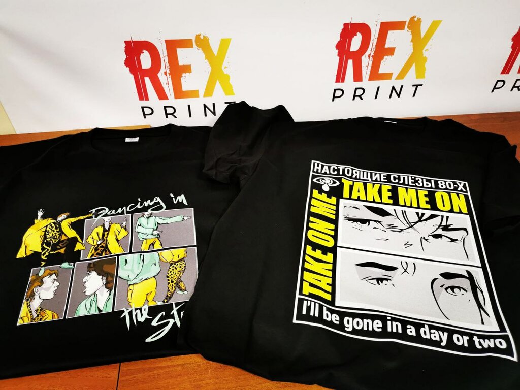 T-shirt baskı RexPrint, Moskova, foto