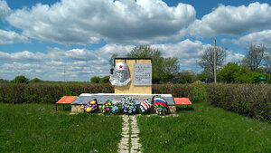 Братское захоронение павших в Великой Отечественной войне (Oryol Region, Livenskiy rayon, Sosnovskoye selskoye poseleniye, selo Vyazovik), anıt, heykel  Orlovskaya oblastından