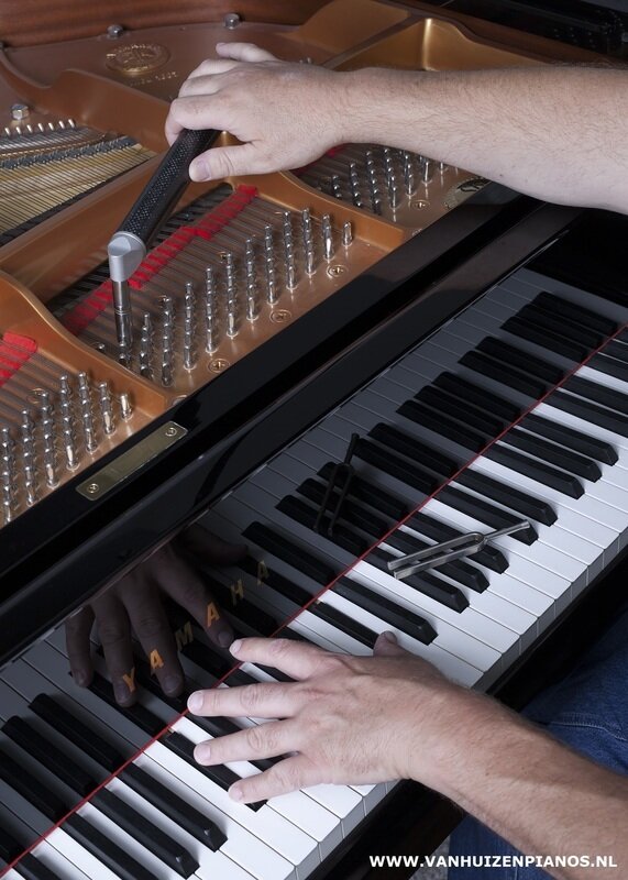 Müzik enstrumanların tamiri Van Huizen Piano's - Pianostemmer, Dünya, foto