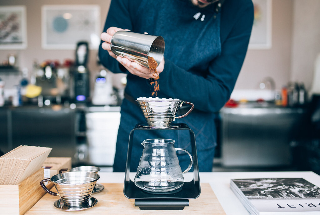 Gıda üreticileri Rockets Coffee Roasters, Moskova, foto