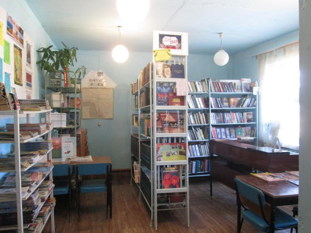 Kütüphaneler Библиотека-филиал с. Романовка, Amursk Bölgesi, foto