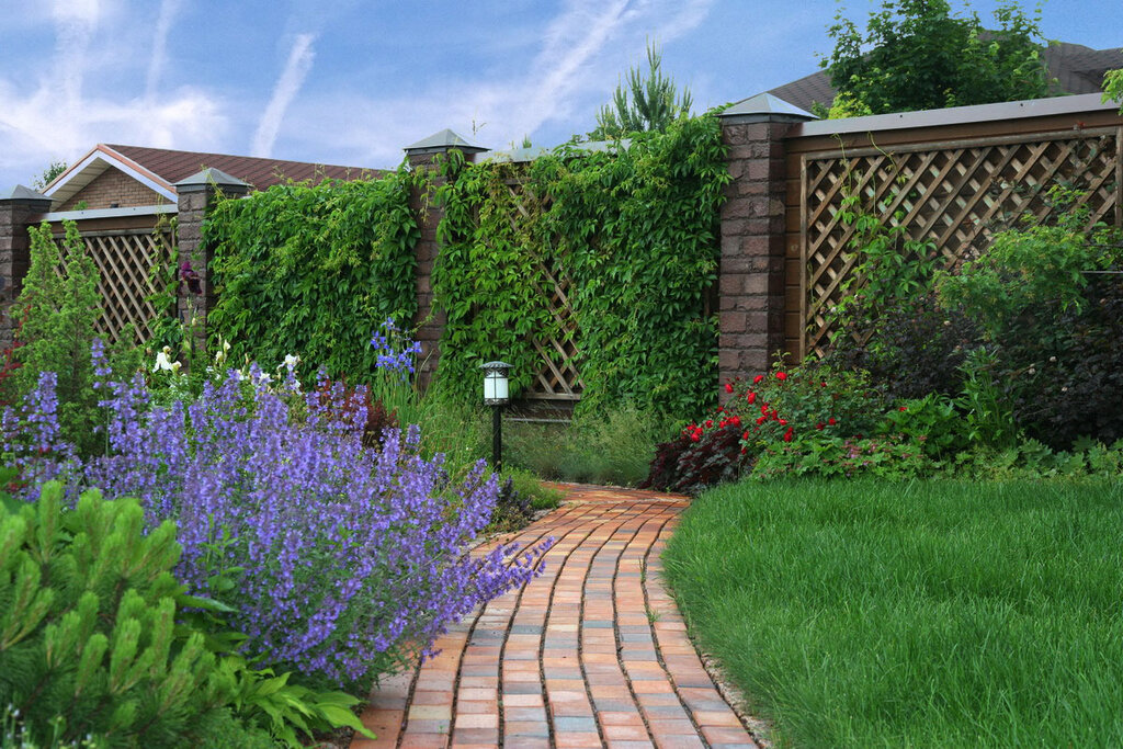 Peyzaj tasarımı Zhukov design, Tulskaya oblastı, foto