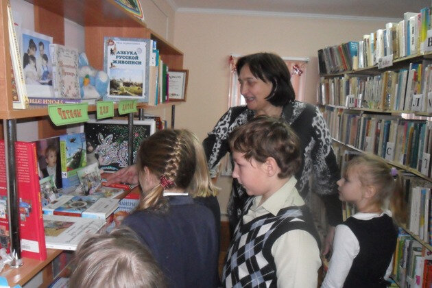 Kütüphaneler Мурминская сельская библиотека, Riazanskaya oblastı, foto