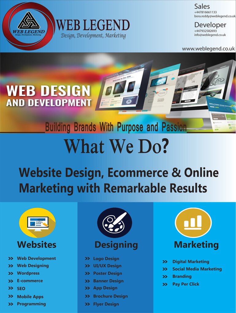 Web tasarım hizmetleri WebLegend, Edinburgh, foto