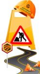 Road infrastructure (Soyuzny pereulok No:1), trafik güvenliği ekipmanları  Rubtsovsk'tan