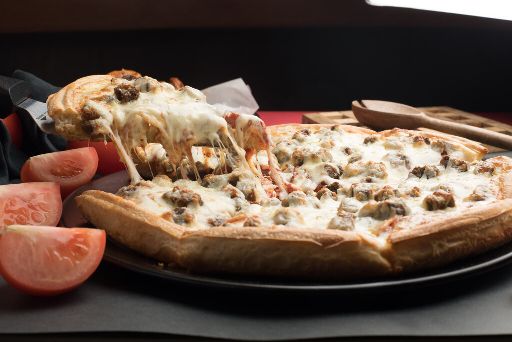 Pizzacılar Godfather's Pizza, Moskova, foto