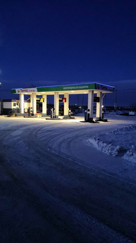 Benzin istasyonu Tamic energy, Magnitogorsk, foto