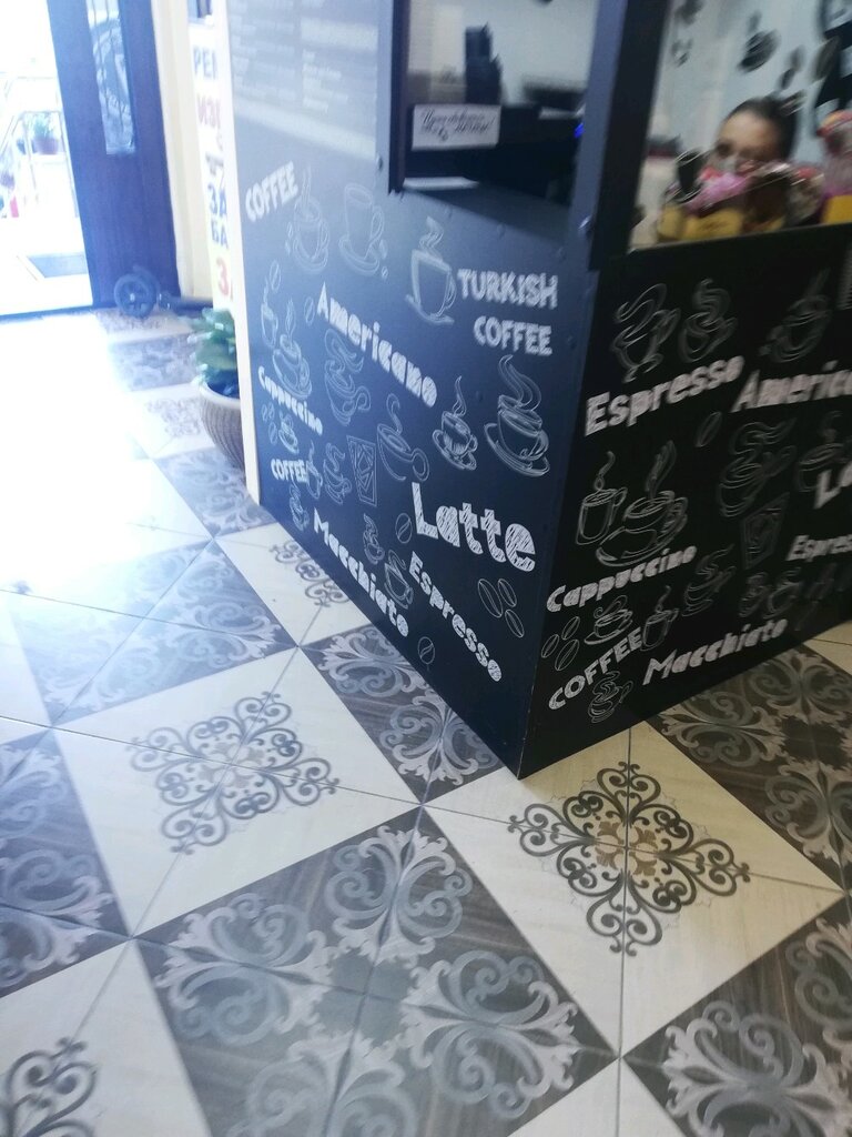 Kahve dükkanları Black & White coffee, Moskova, foto