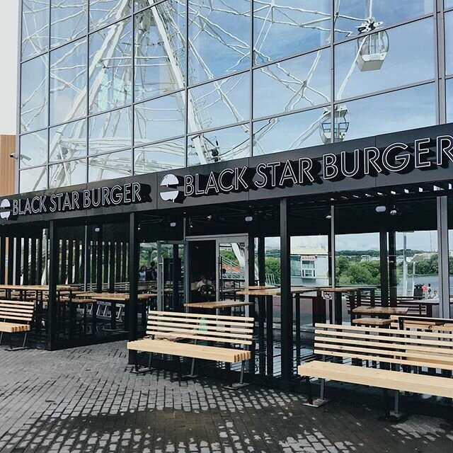 Fast food Black star burger, Ulyanovsk, foto