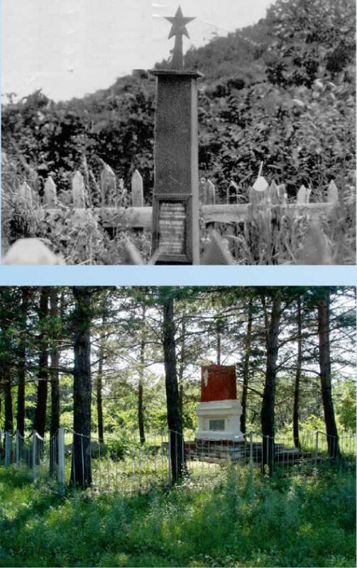 Anıt, heykel Братская могила народоармейцев Читинских стрелковых полков 1922 г., Habarovski krayı, foto