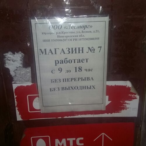 Market Магазин № 7, Novgorodskaya oblastı, foto