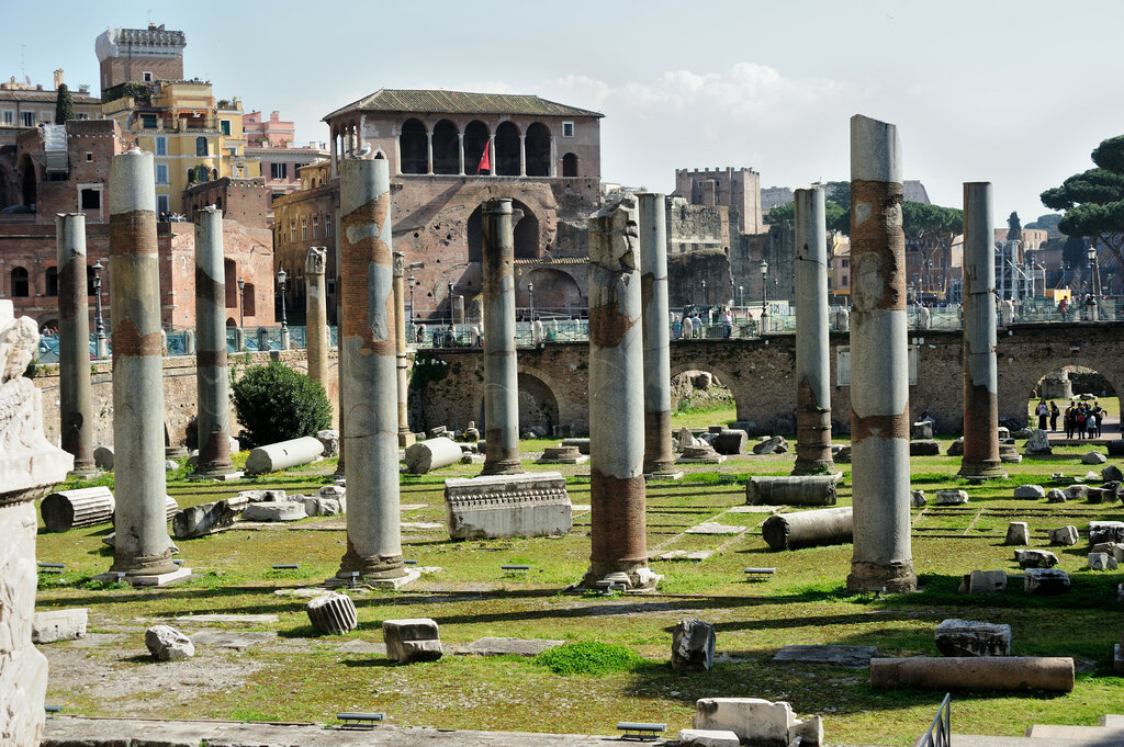 Turistik yerler Foro di Traiano, Roma, foto