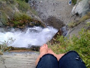 Waterfall (Almaty, Bedelbaı ózeni), şelale  Almatı'dan