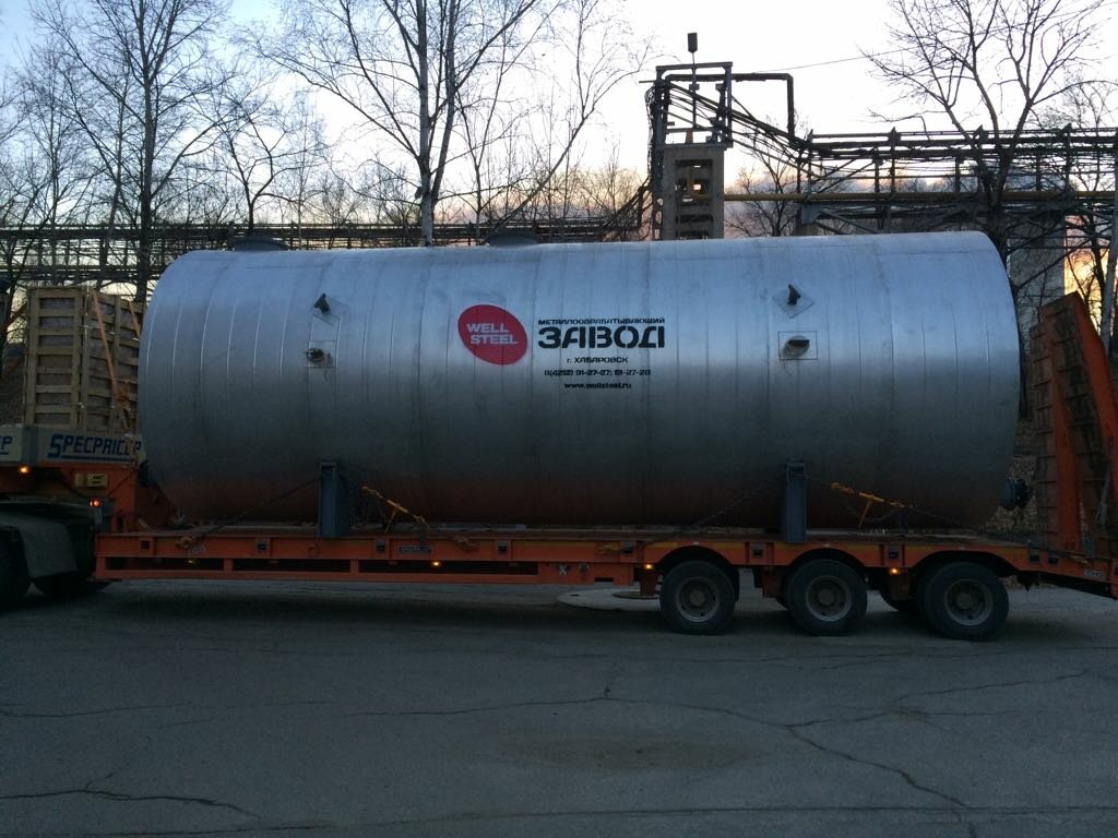 Rezervuar ve sıvı nakliye ekipmanları LLC Plant Well Steel, Habarovsk, foto