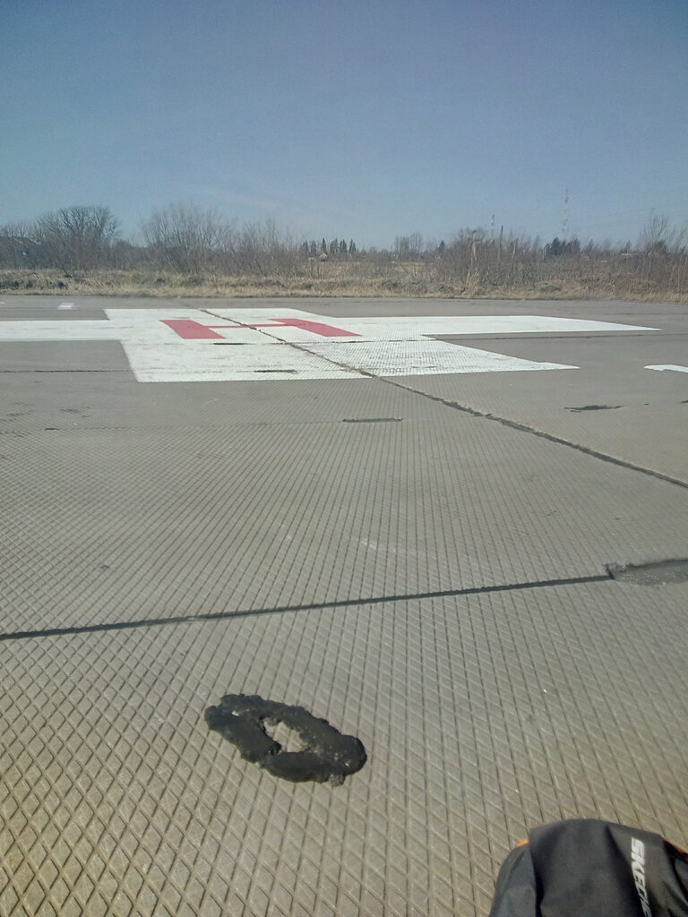 Helikopter pisti вертолётная площадка центральной районной больницы Чудово, Chudovo, foto