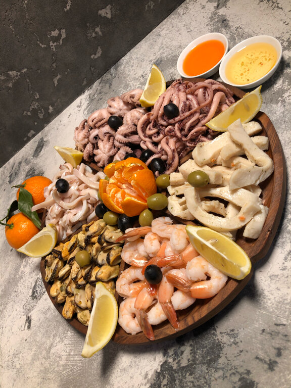 Balık ve deniz ürünleri Морской винегрет, Mytişçi, foto