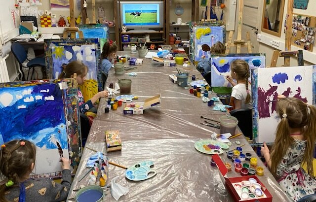 Sanat atölyeleri Domik hudozhnika, Moskova, foto