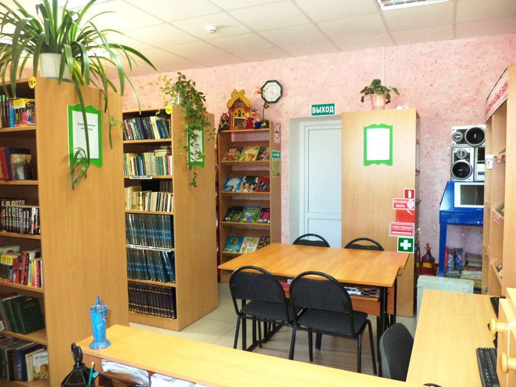 Kütüphaneler Зоновская сельская библиотека, Tümen (Tiumenskaya) oblastı, foto