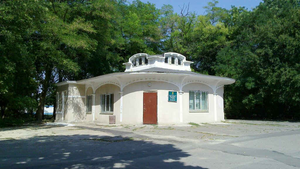 Kültür ve eğlence parkları Historical tram station in Shevchenko Park, Odesa, foto