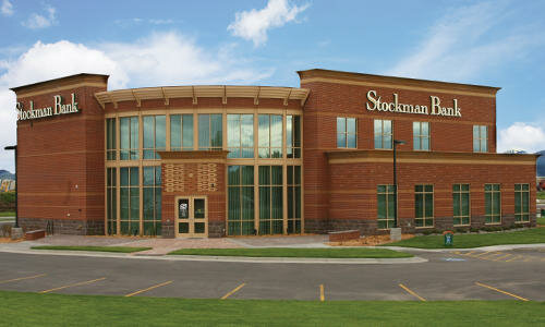 ATM'ler Stockman Bank, Montana Eyaleti, foto