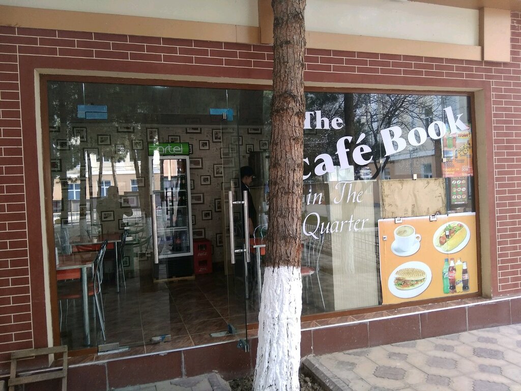 Fast food The Book Cafe in the Quarter, Semerkant, foto