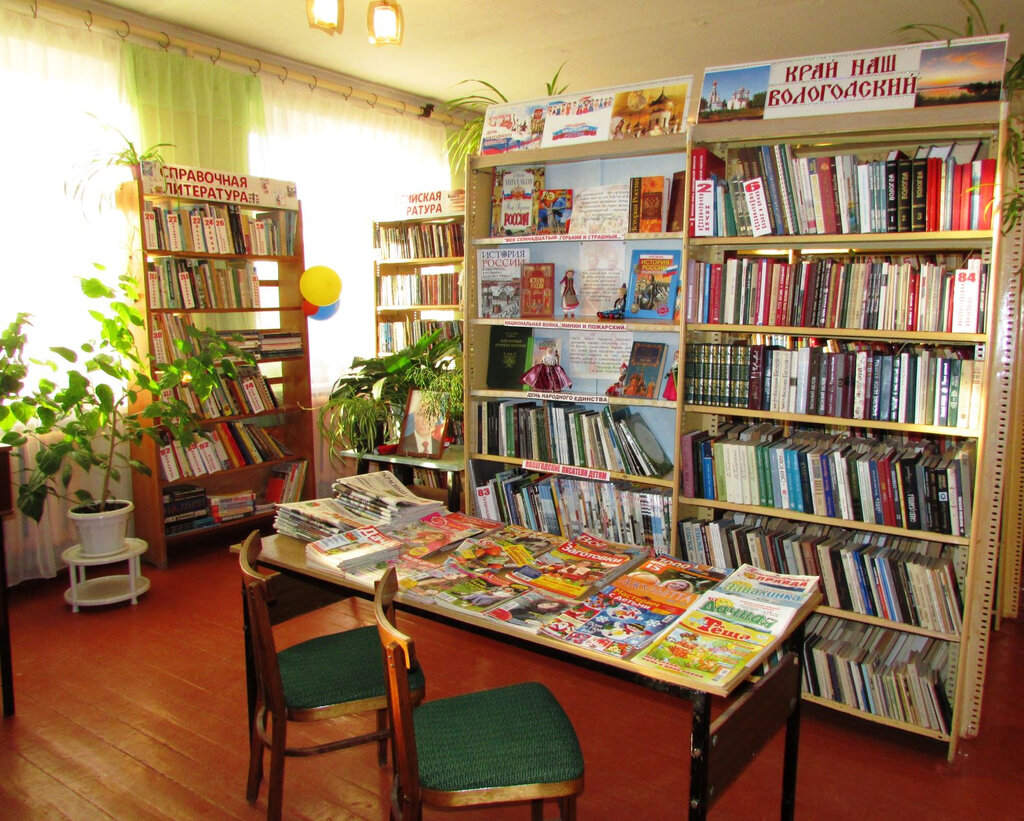 Kütüphaneler Кипеловский библиотечный сельский филиал, Vologodskaya oblastı, foto