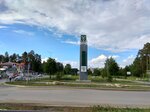 Город Асбест (Sverdlovsk Region, Asbest, Mira Street), giriş işareti  Asbest'ten