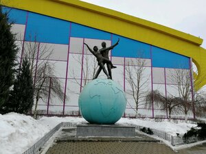 Фигуристы (Moscow Region, Odintsovo), park, sokak heykeli  Odintsovo'dan