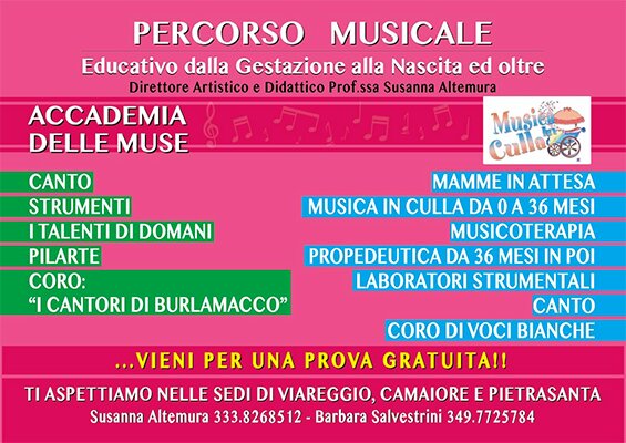 Müzik okulları ve konservatuarlar Scuola di Musica in Versilia Susanna Altemura, Toskana, foto