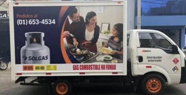 Tüp bayileri Solgas Delivery, Lima, foto