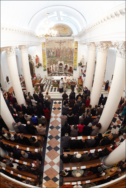 Katolik kiliseleri Roman-Catholic Cathedral of Chisinau, Kişinev, foto