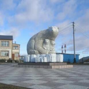 Anıt, heykel Воинам, погибшим в годы Великой Отечественной войны, Yamal‑Nenets Özerk Bölgesi, foto