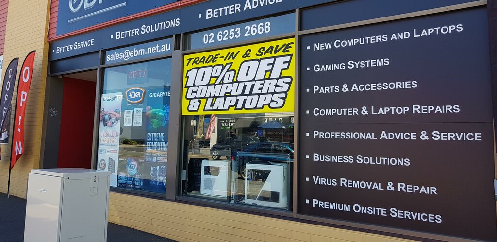 Bilgisayar teknik servisleri Ebm Computers, Canberra, foto