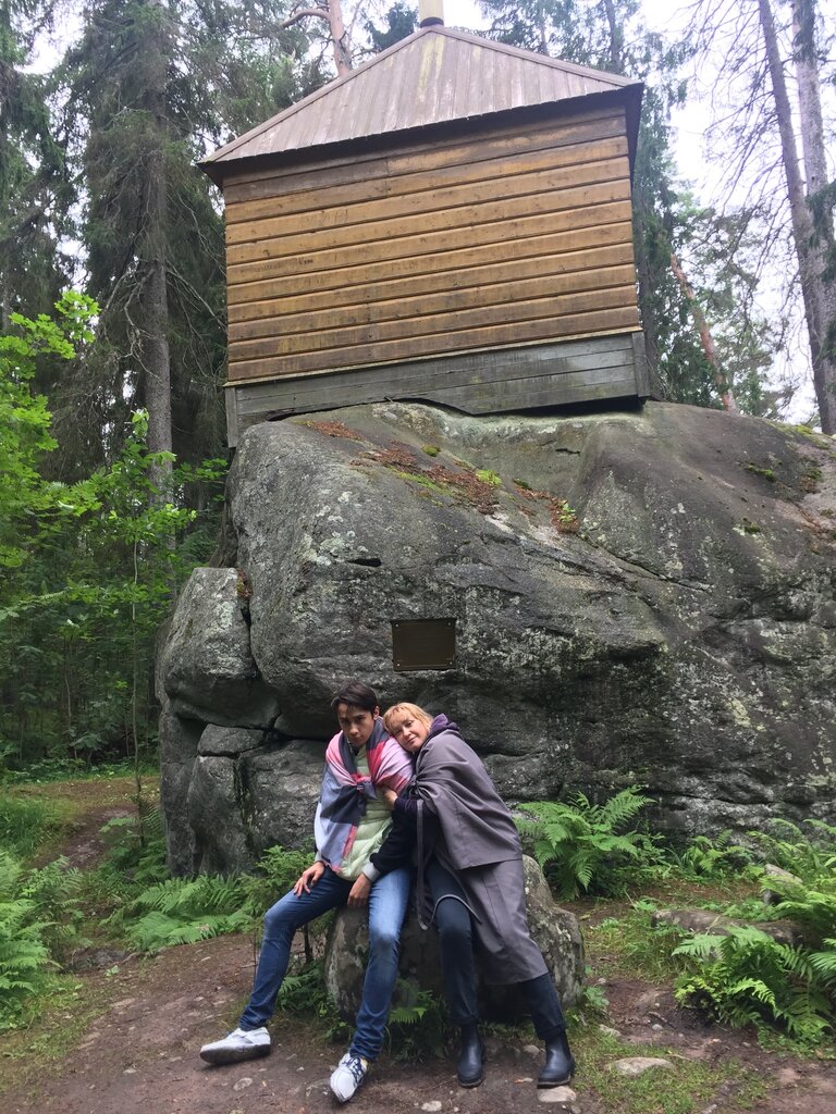 Anıt, heykel Обелиск в память о посещении острова императором Александром II, Saint‑Petersburg ve Leningradskaya oblastı, foto