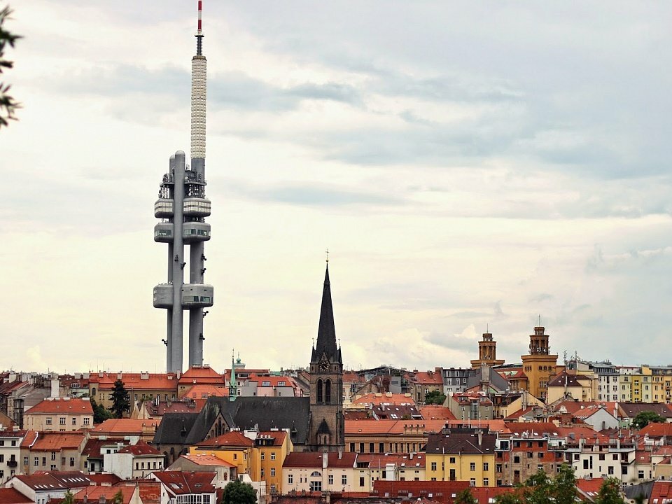 Turistik yerler Žižkov TV tower, Prag, foto