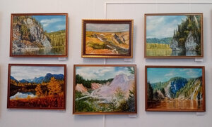 Müzeler ve sanat galerileri Regional Museum of Local Lore, exhibition hall, Krasnovişersk, foto