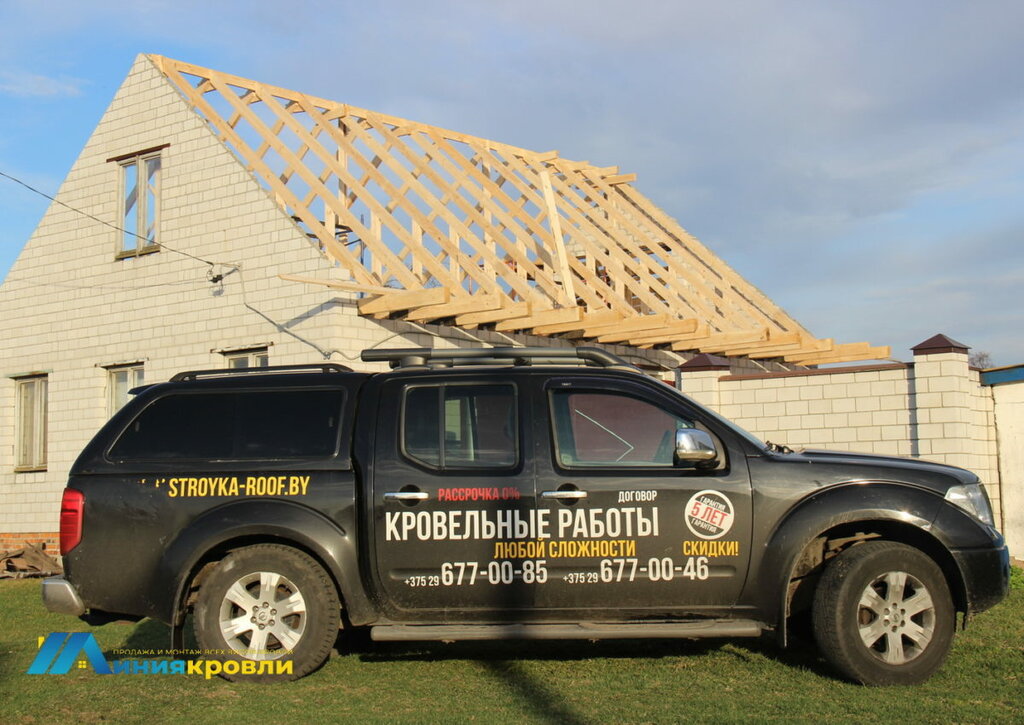 Çatı ve çatı materyalleri Линия Кровли, Gomel, foto