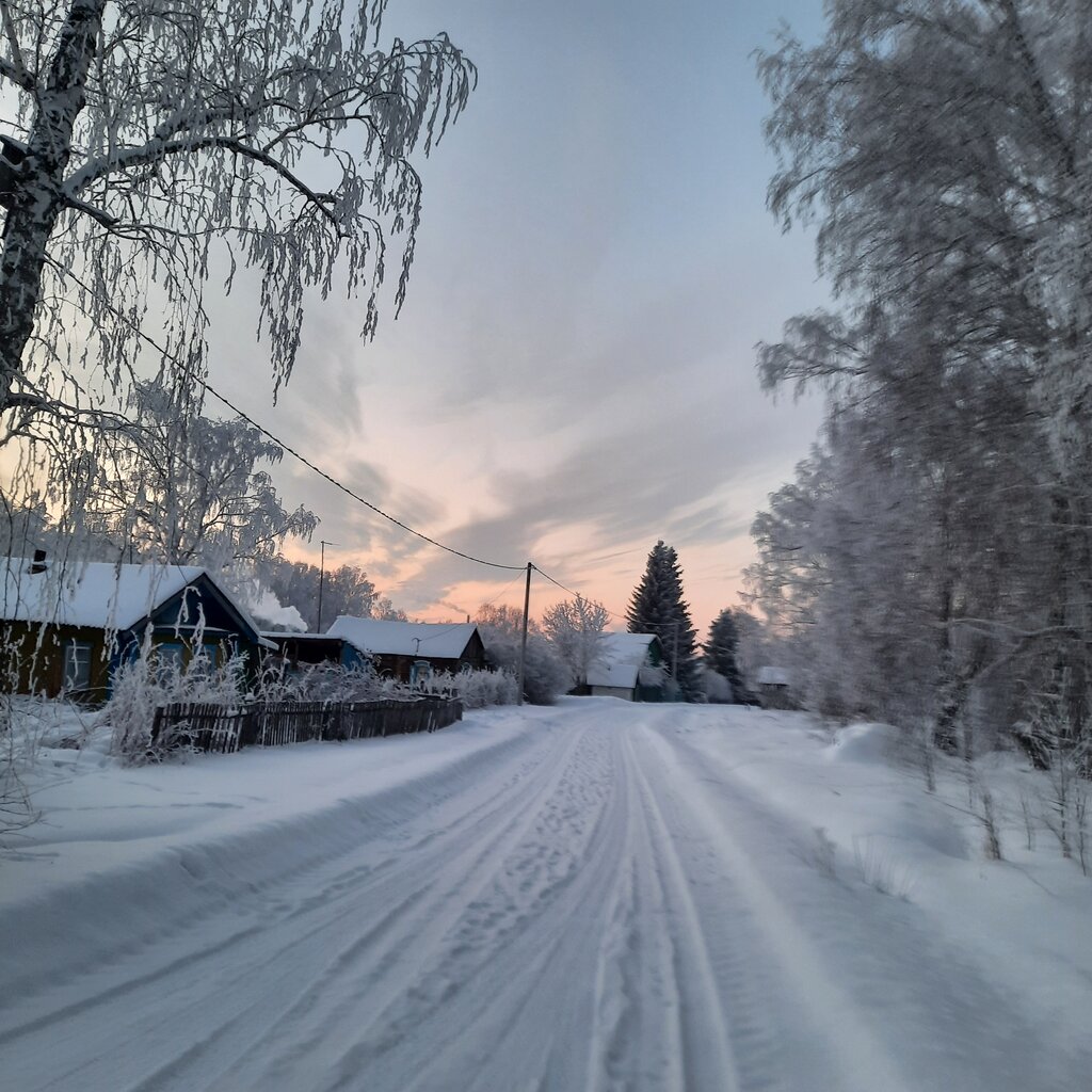 Tren istasyonu остановочный пункт Гладилово, Tümen (Tiumenskaya) oblastı, foto