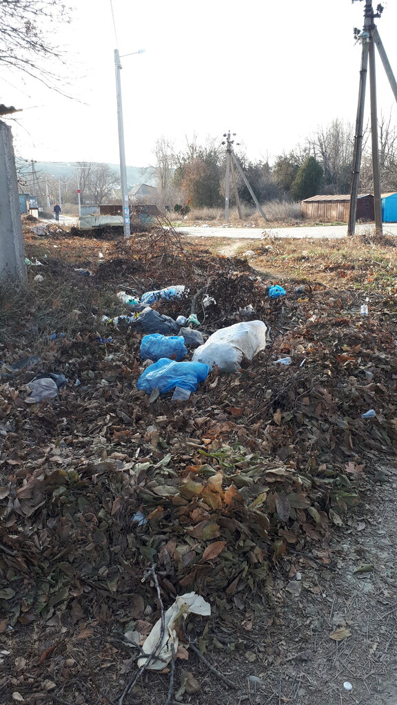 Çöp alanları Trash and garbage disposal area, Kırım Cumhuriyeti, foto