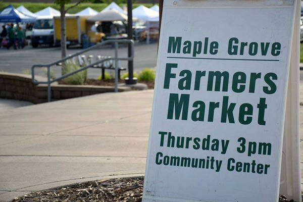 Kültür ve eğlence parkları Maple Grove Farmers Market, Minnesota Eyaleti, foto
