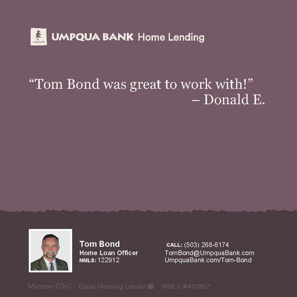 Konut kredisi hizmetleri Tom Bond - Umpqua Bank Home Lending, Portland, foto