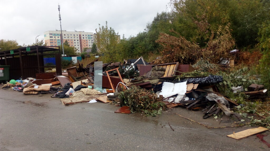 Çöp alanları Trash and garbage disposal area, Nijni Novgorod, foto