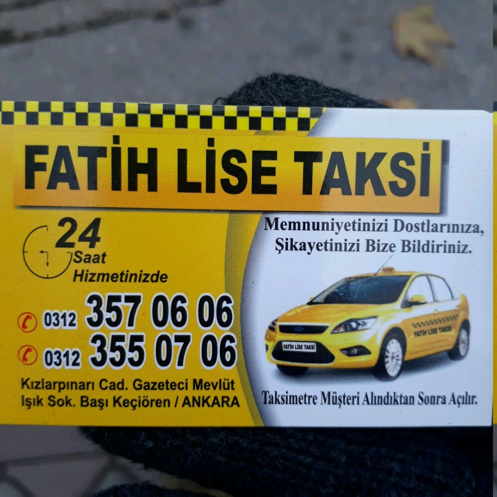 Taksi Fatih Lise Taksi, Ankara, foto
