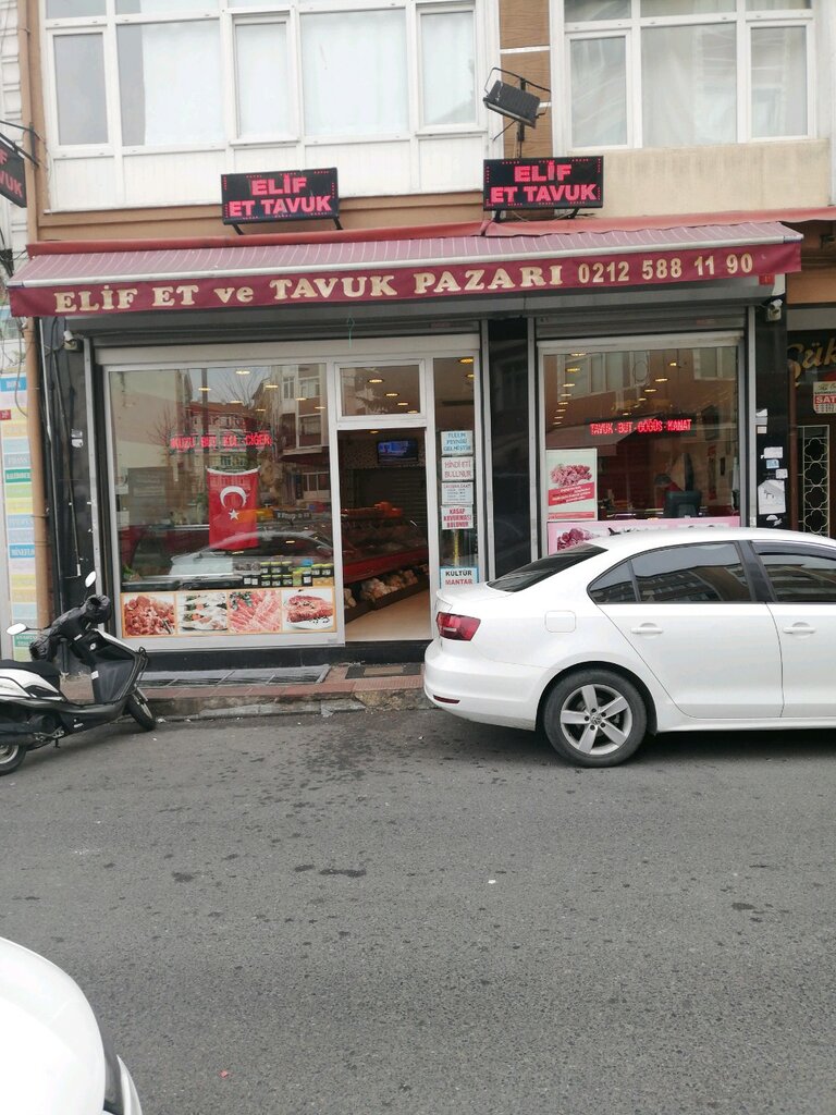 Kasap, şarküteri Elif Et ve Tavuk Pazarı, İstanbul, foto