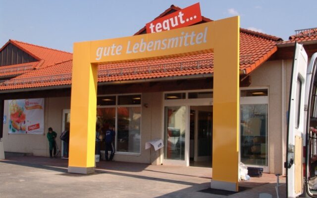 Süpermarket Tegut... gute Lebensmittel, Bavyera, foto