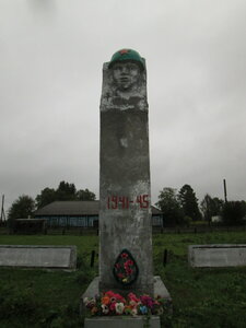 Воинам, павшим в годы Великой Отечественной войны (Omsk Region, Ust-Ishimskiy rayon, selo Bolshaya Bicha), anıt, heykel  Omskaya oblastından